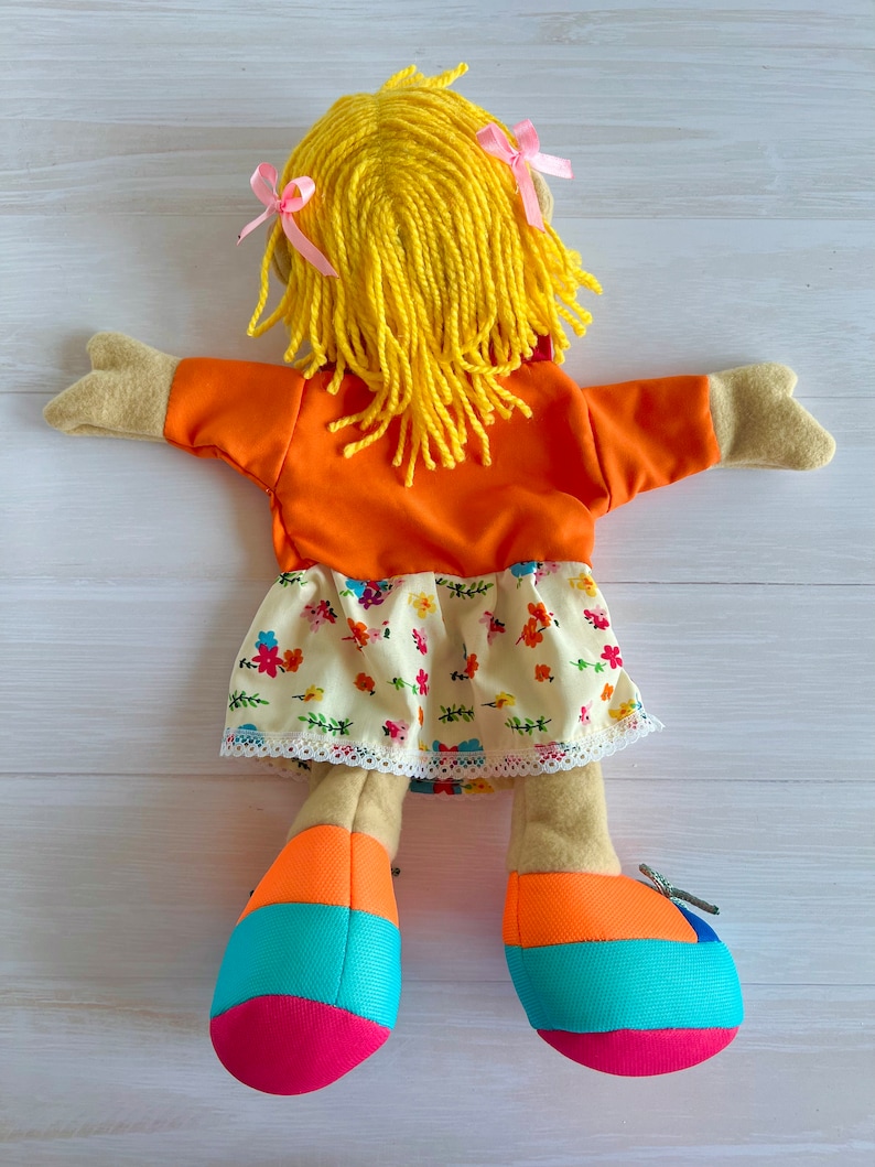 Blonde Girl Hand Puppet Full Body , Teacher Tools, Homeschooling ...