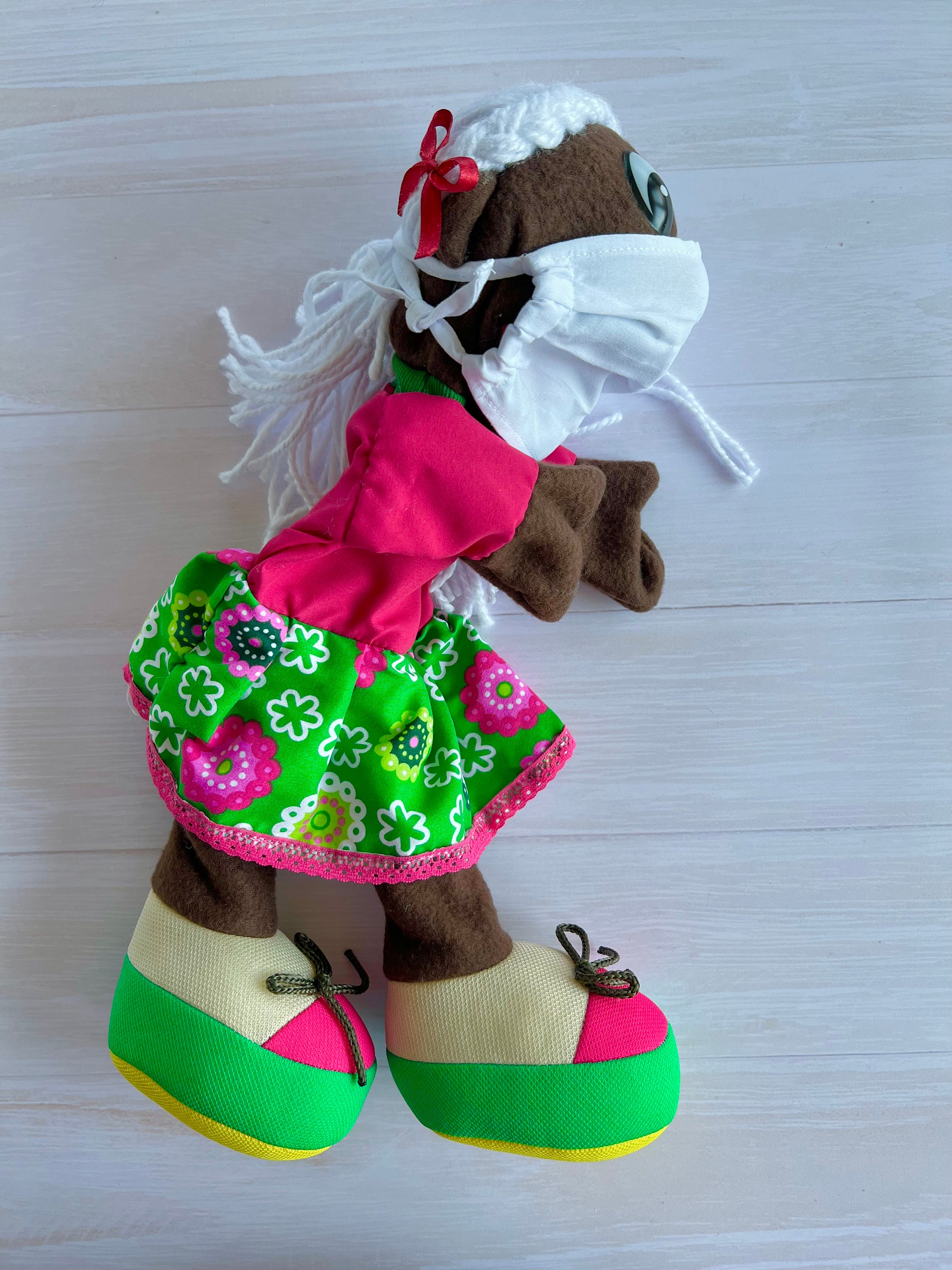 African American Girl Hand Puppet Movable Mouth-speech Therapy ...