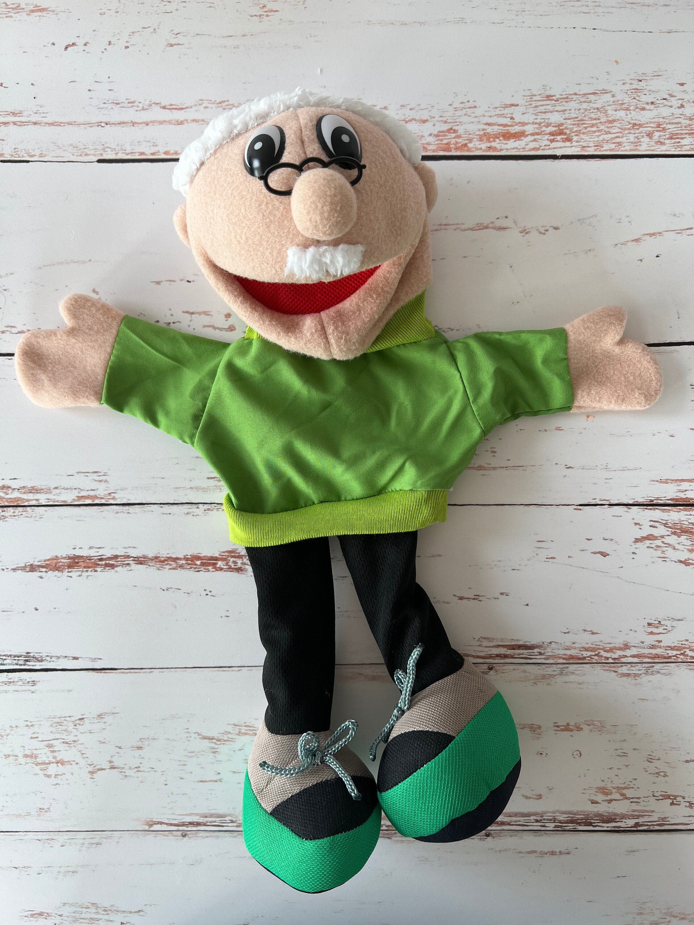 Grandpa Hand Puppet for Kids, Baby Learning, Teacher Tools ...