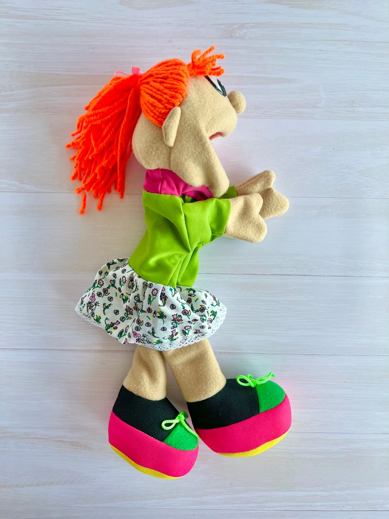 Latina Ginger Girl Hand Puppet Full Body With Movable Mouth, Teacher ...