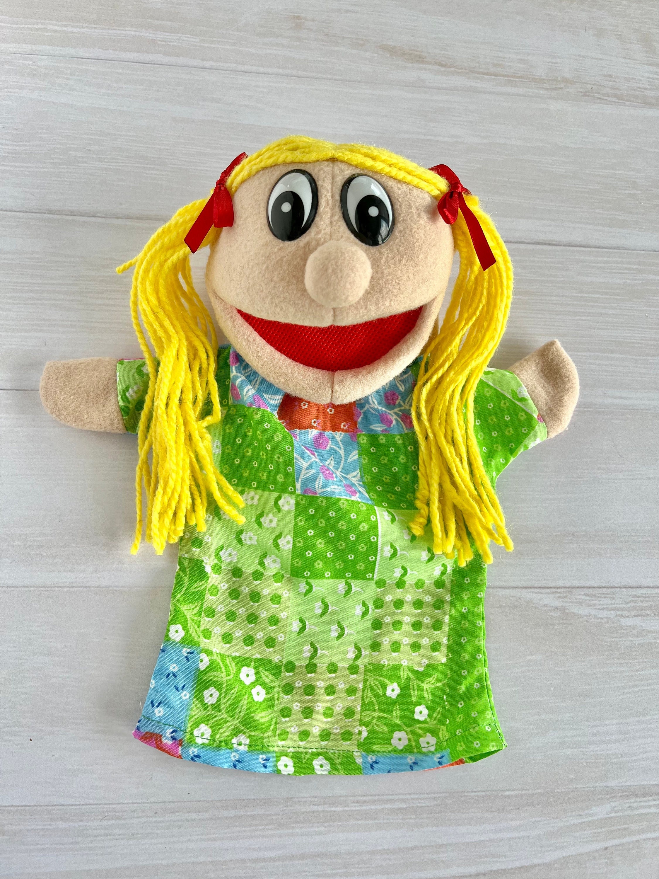 Girl Hand Puppet, Felt Hand Puppet, Interactive Children's Toys, Baby ...