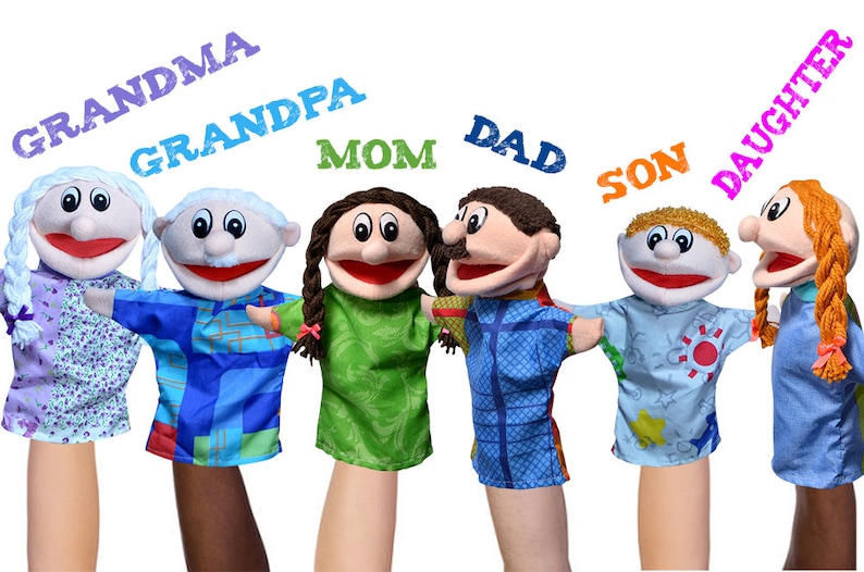 Hand Puppet Dad - 12" John, Peach Dad / Teacher, Professional Hand ...