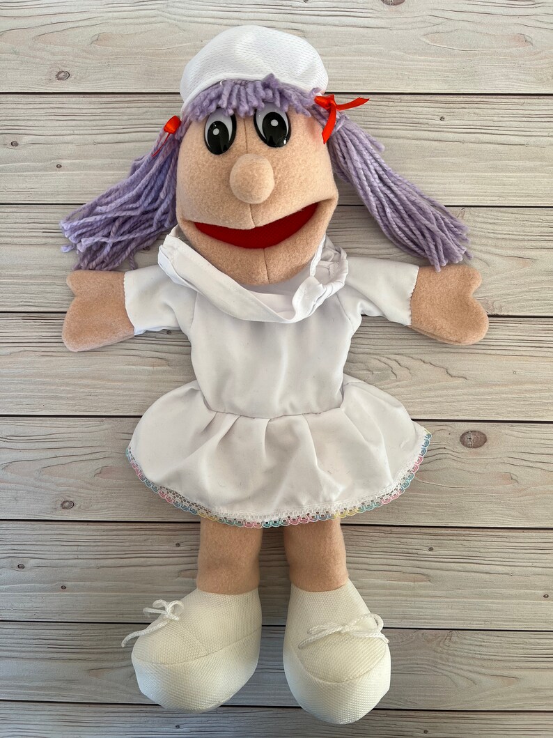 Nurse Hand Puppet, Movable Mouth, Educational Learning Toy - Etsy