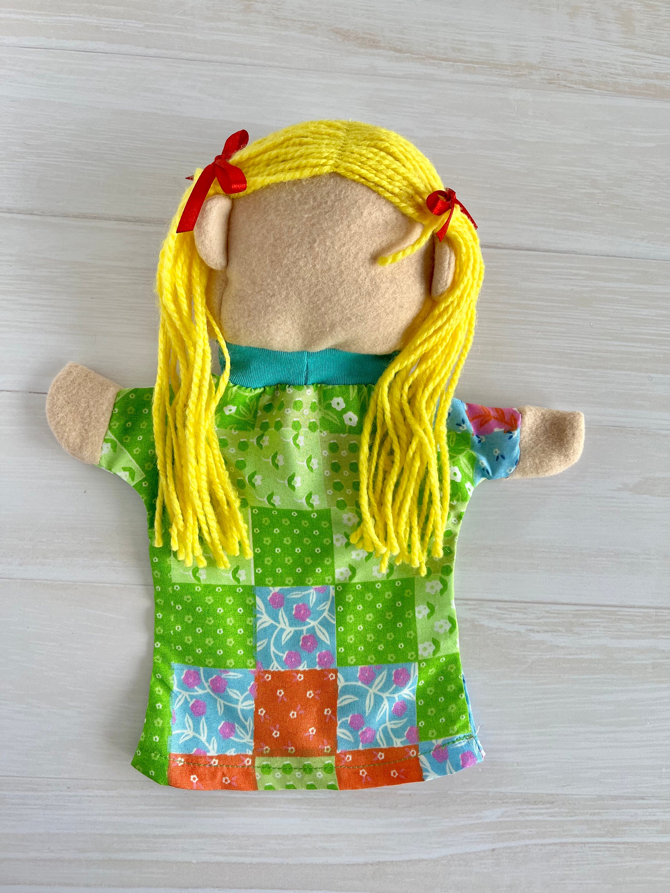 Girl Hand Puppet, Felt Hand Puppet, Interactive Children's Toys, Baby ...