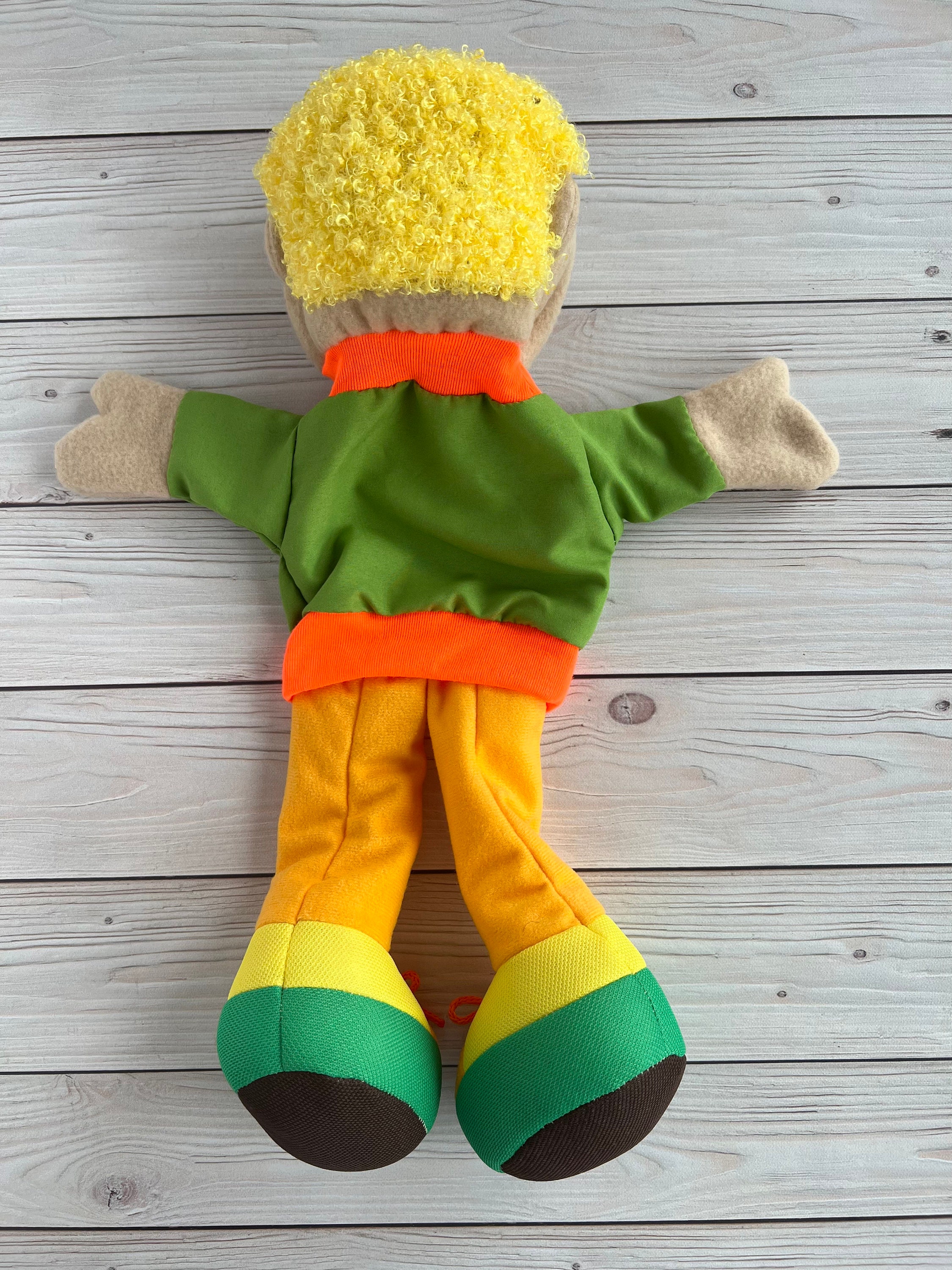 Latino Blonde Boy Hand Puppet for Kids, Toddler Learning, Teacher Tools ...