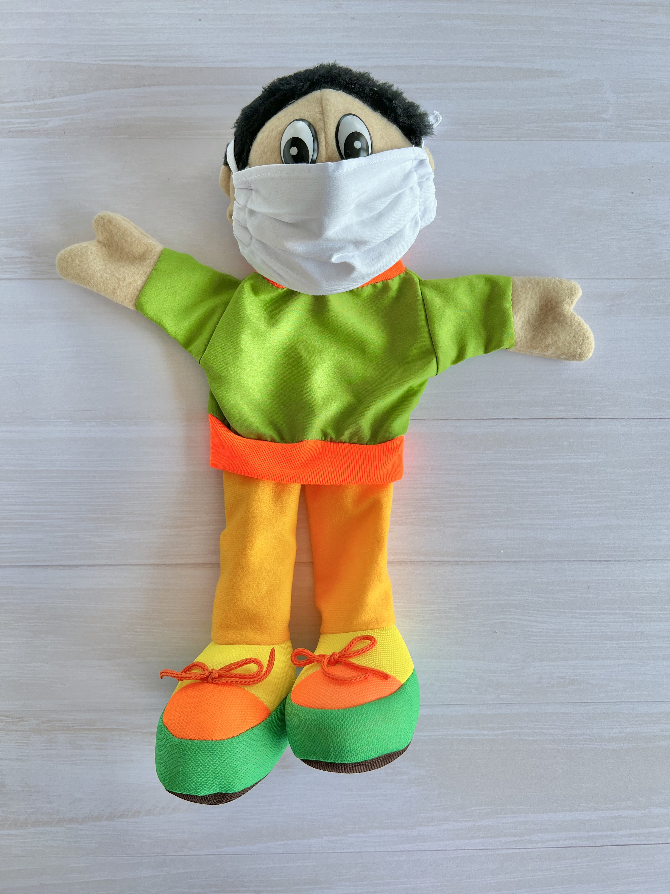 Boy Hand Puppet-black Hair Baby Learning Teacher Tools - Etsy