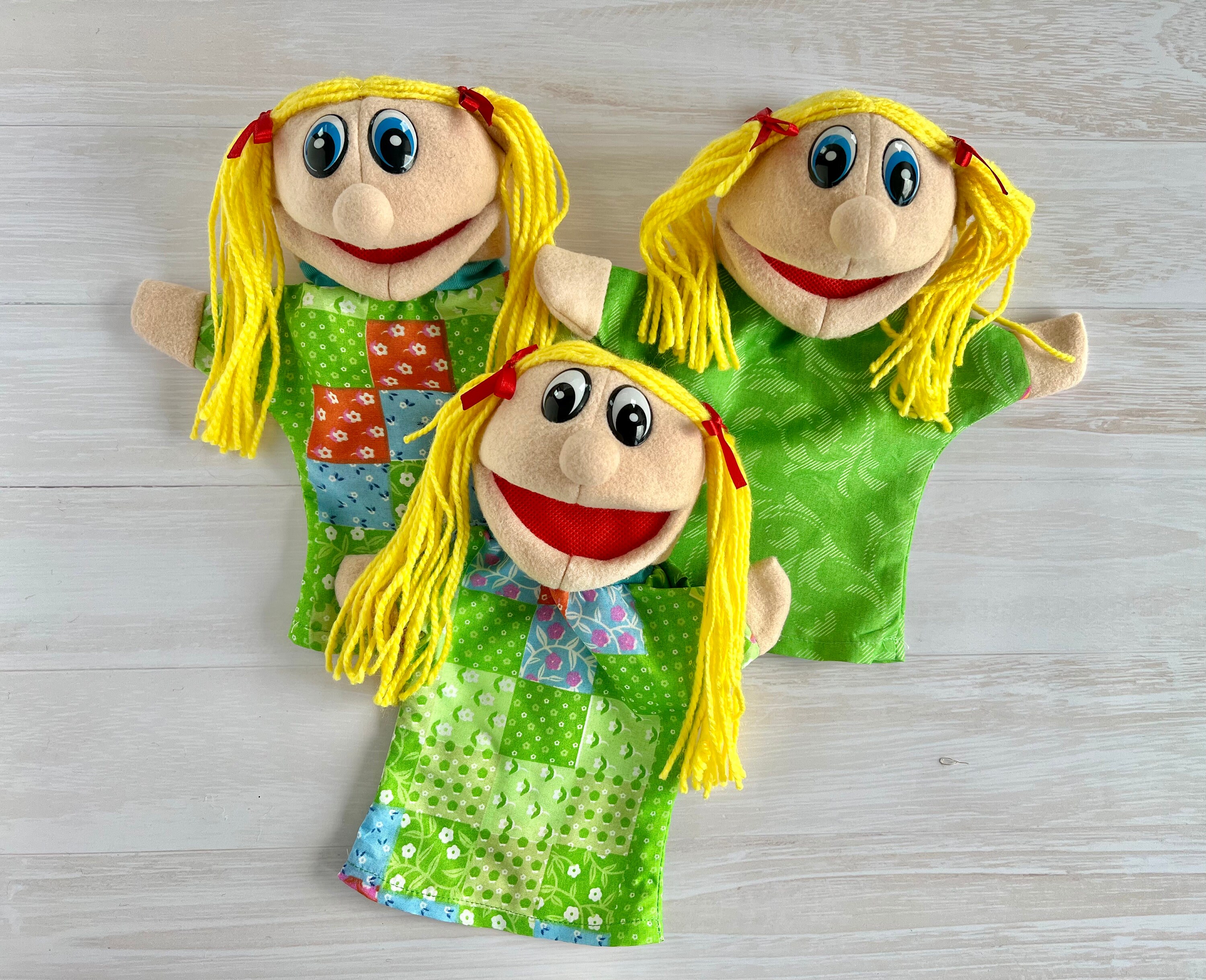 Girl Hand Puppet, Felt Hand Puppet, Interactive Children's Toys, Baby ...