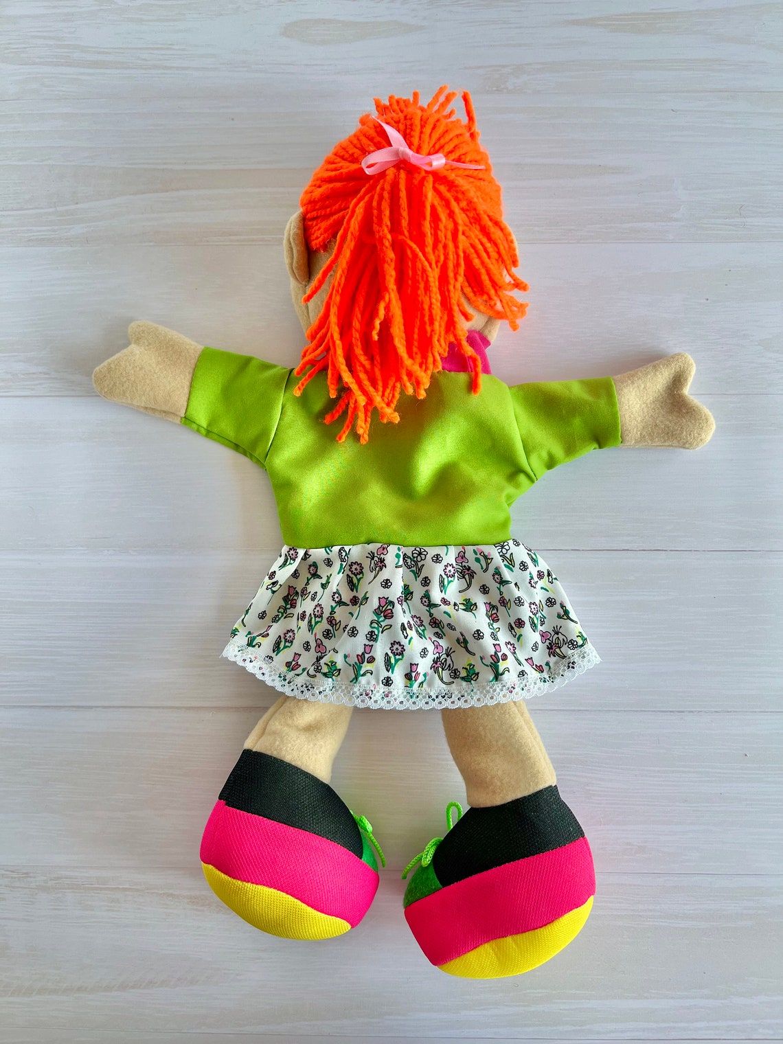 Latina Ginger Girl Hand Puppet Full Body With Movable Mouth, Teacher ...
