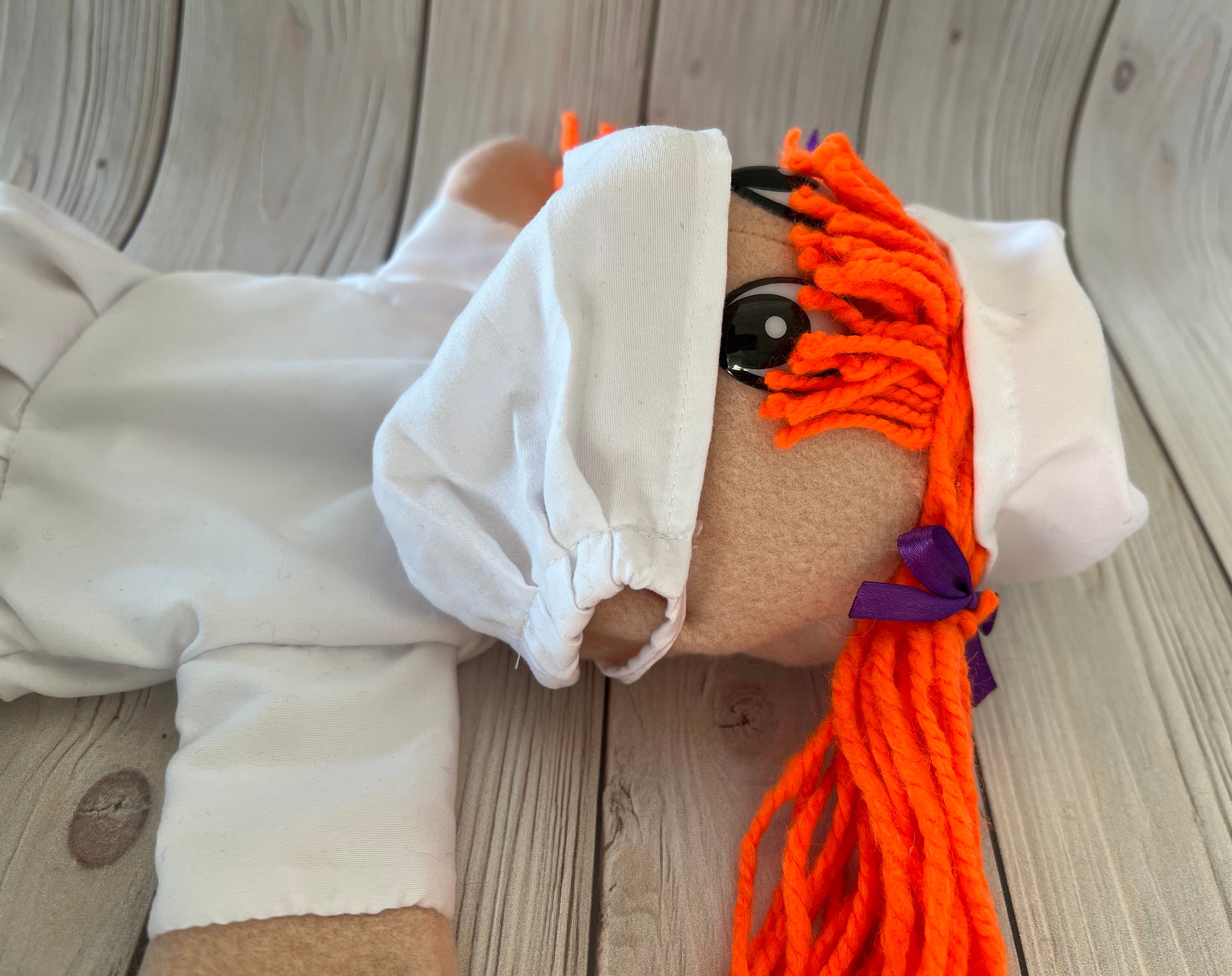 Nurse Hand Puppet Movable Mouth-kids Toys-baby Learning-storytelling ...