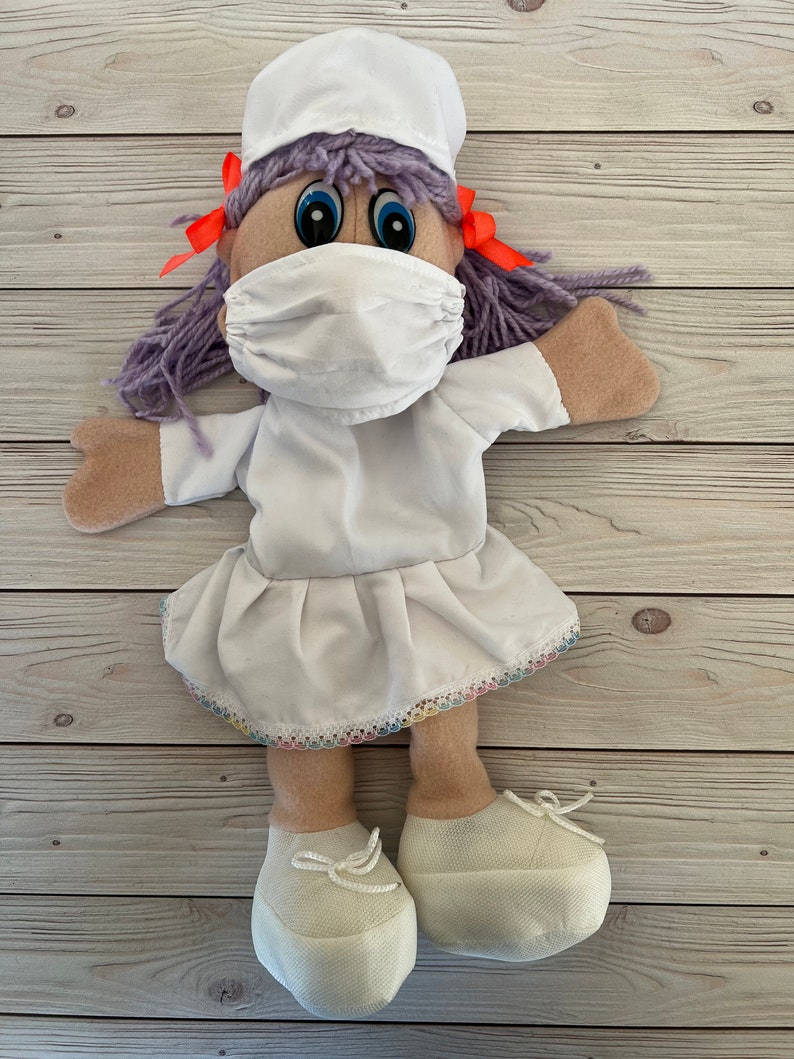 Nurse Hand Puppet Quarantine Pandemic Nurse Educational - Etsy
