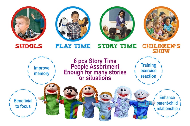 Boy Hand Puppet, Movable Mouth, Teacher Homeschooling Toy - Etsy