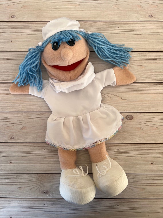 Nurse Hand Puppet Movable Mouth-kids Toys-baby - Etsy