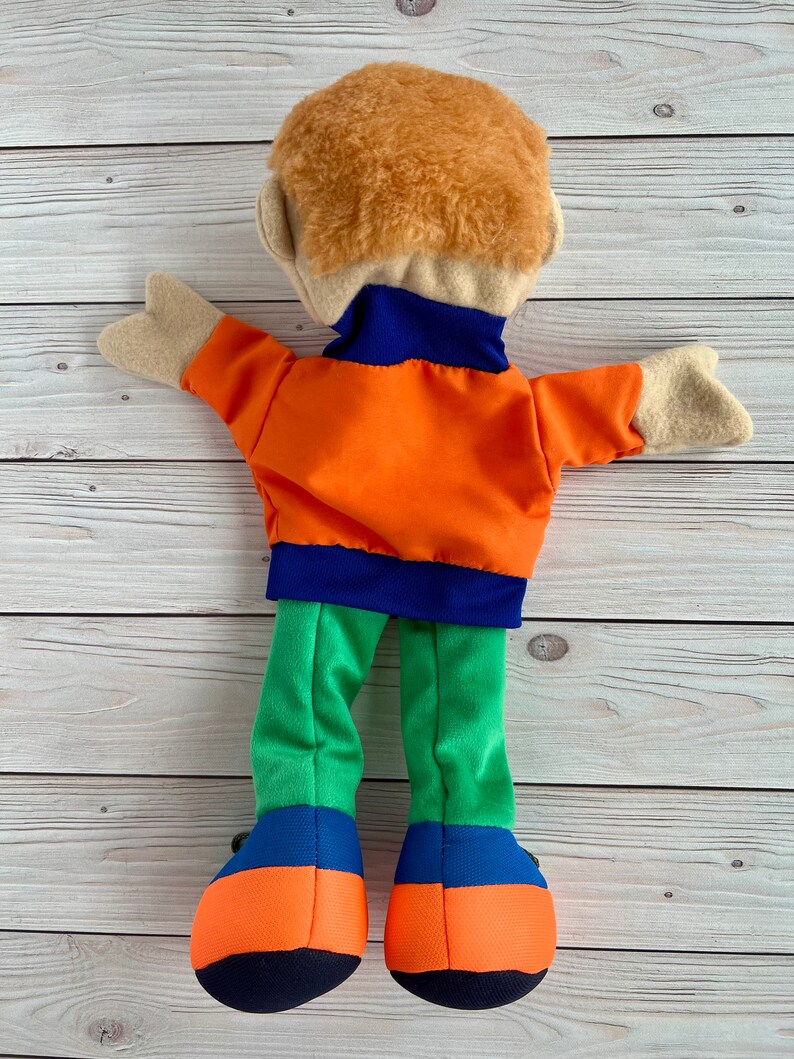 Boy Hand Puppet, Movable Mouth, Interactive Learning Toy. Blue Eyes - Etsy