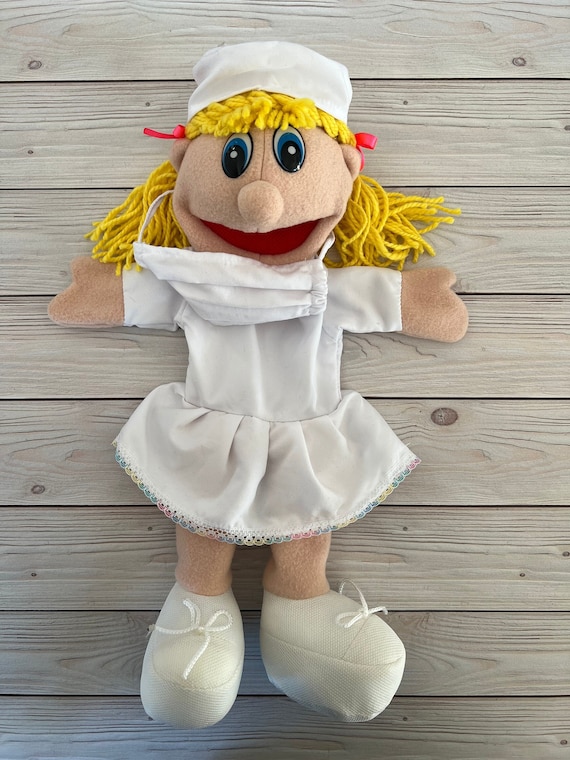 Nurse Hand Puppet Movable Mouth-kids Toys-baby - Etsy