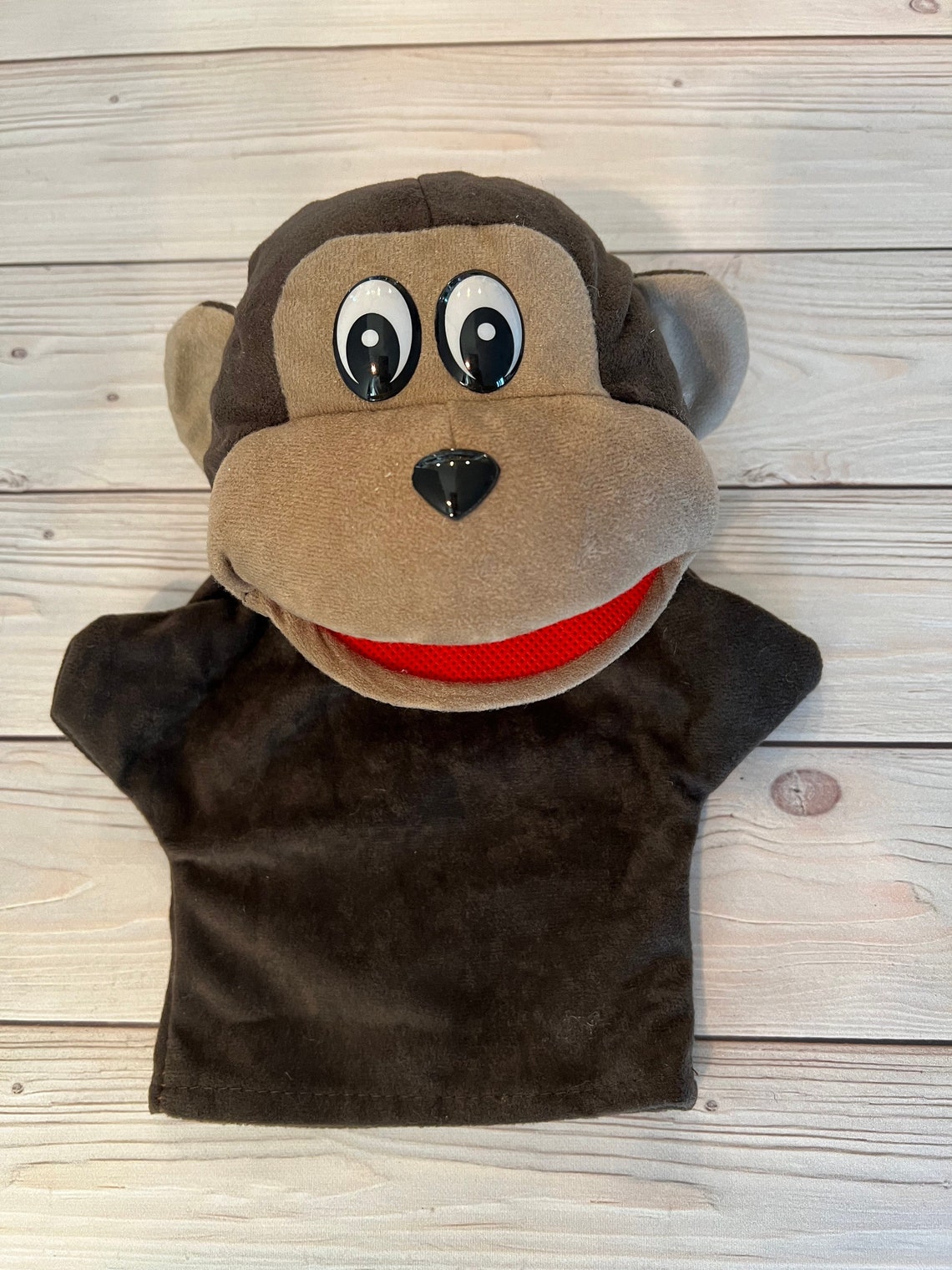 Monkey Hand Puppet / Zoo Animal Hand Puppets - Half Body - Working ...