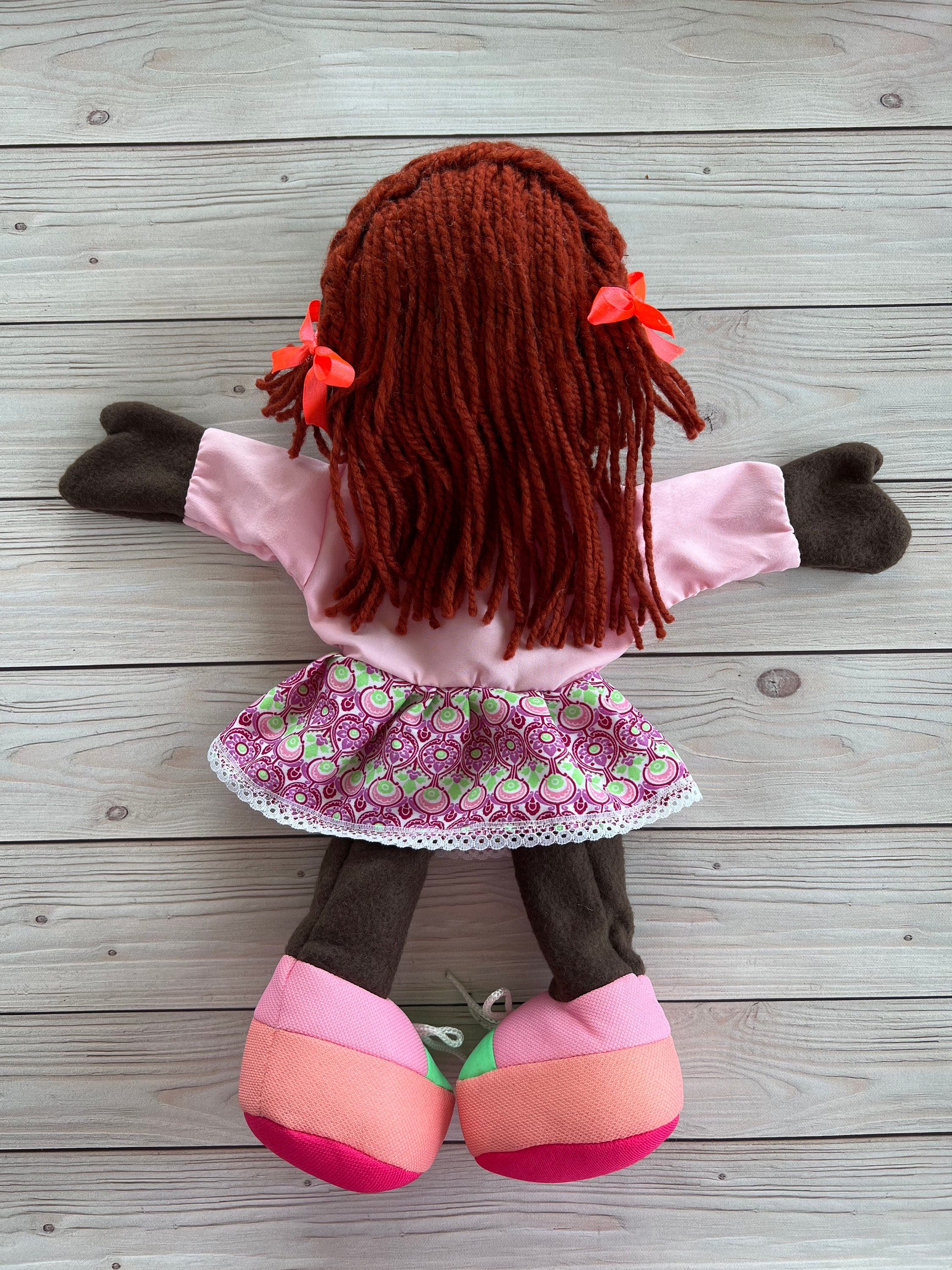 African American Girl Hand Puppet Movable Mouth-speech Therapy ...