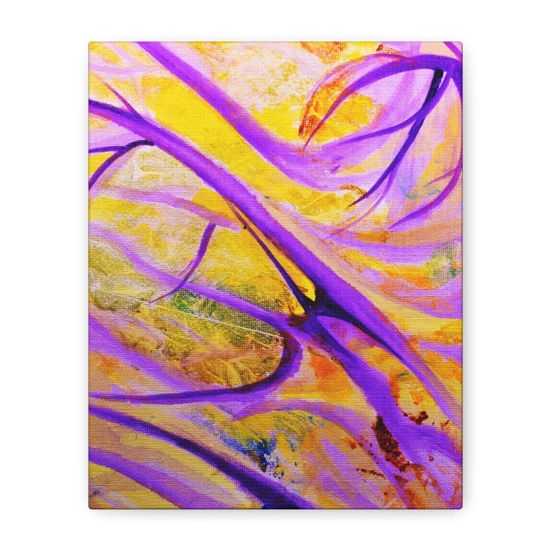 Abstract Purple Connection - Canvas Print - Gallery Profile 1.25" - Etsy