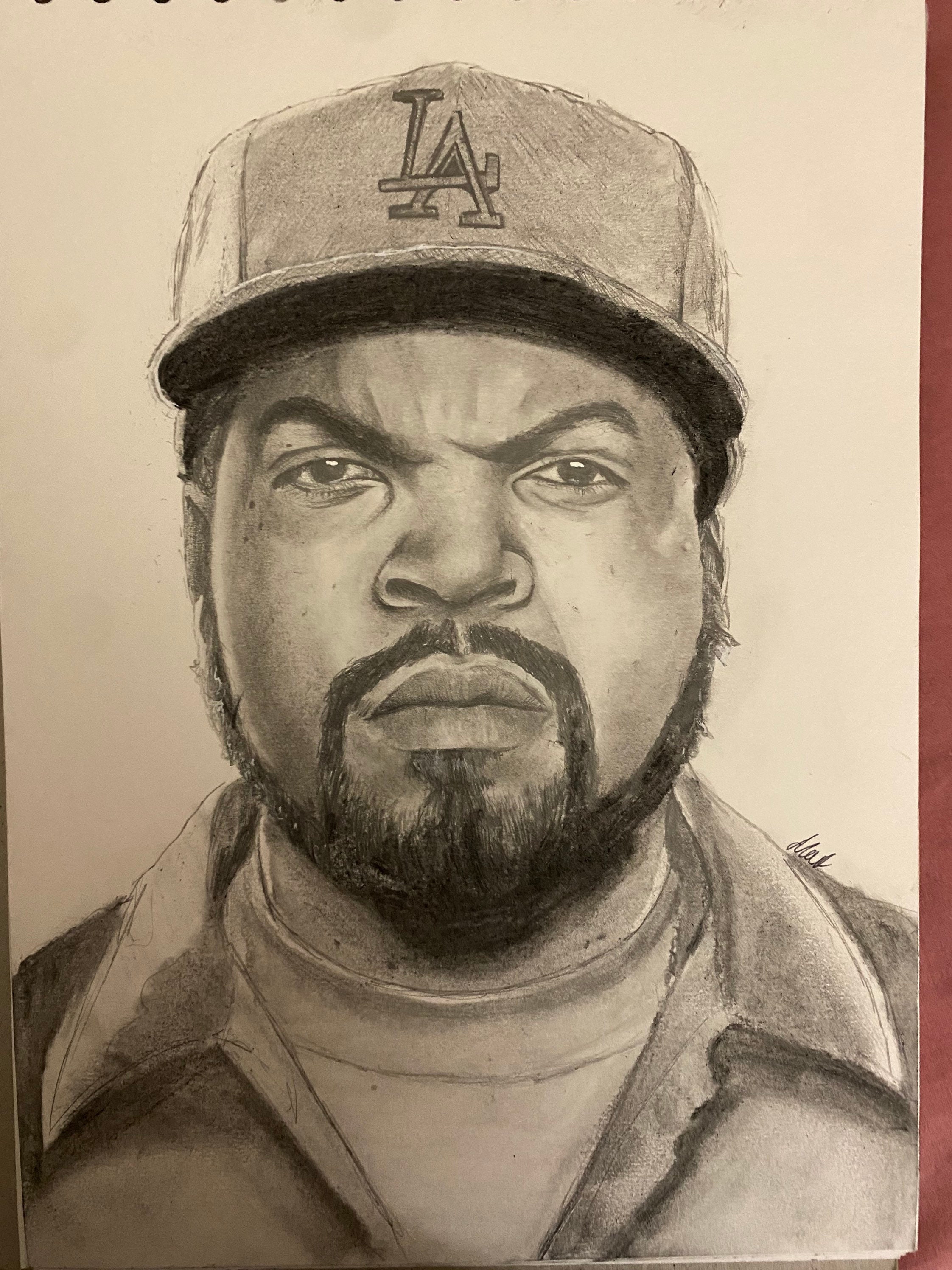 Ice Cube Charcoal Print 10x16 - Etsy