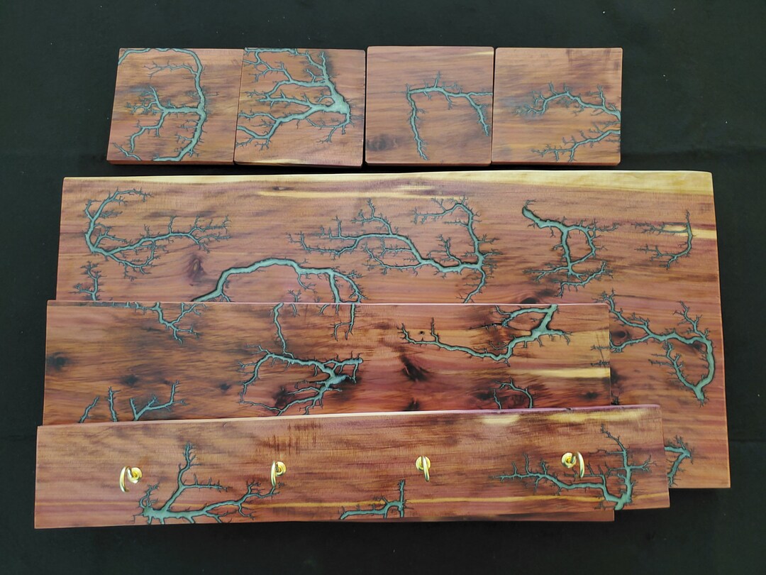 Fractal Wood Kitchen Set, Fractal Wood Cutting Board, Fractal Wood ...