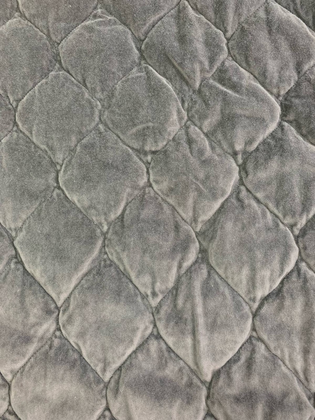 2 Lot Bella Notte Cotton Velvet Linen Quilted Remnants 21x23 Med Dk ...