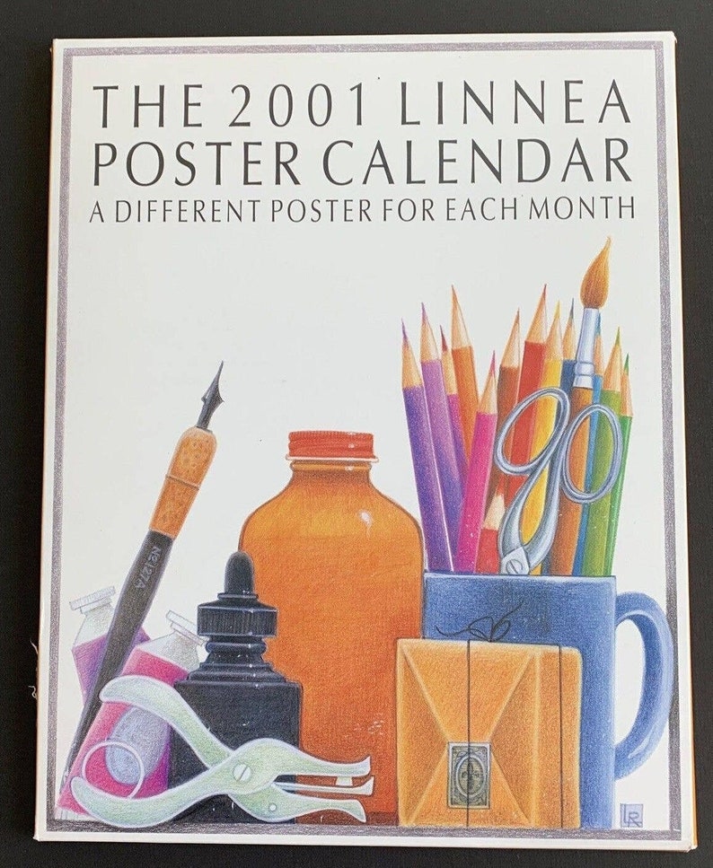 Vintage 2001 Linnea Poster Calendar Complete 11x14 12-month - Etsy