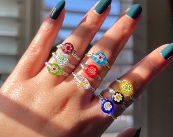 Wire Flower Ring | Etsy