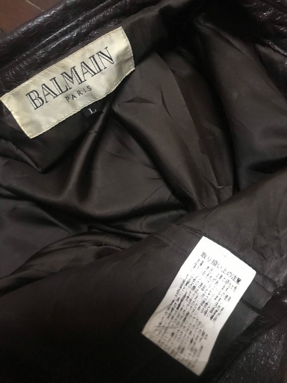 Vintage Balmain paris leather jacket - Gem