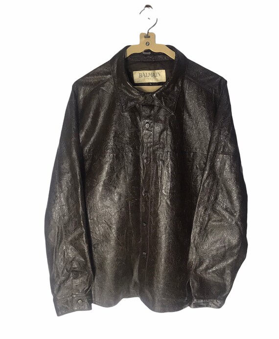 Vintage Balmain paris leather jacket - Gem