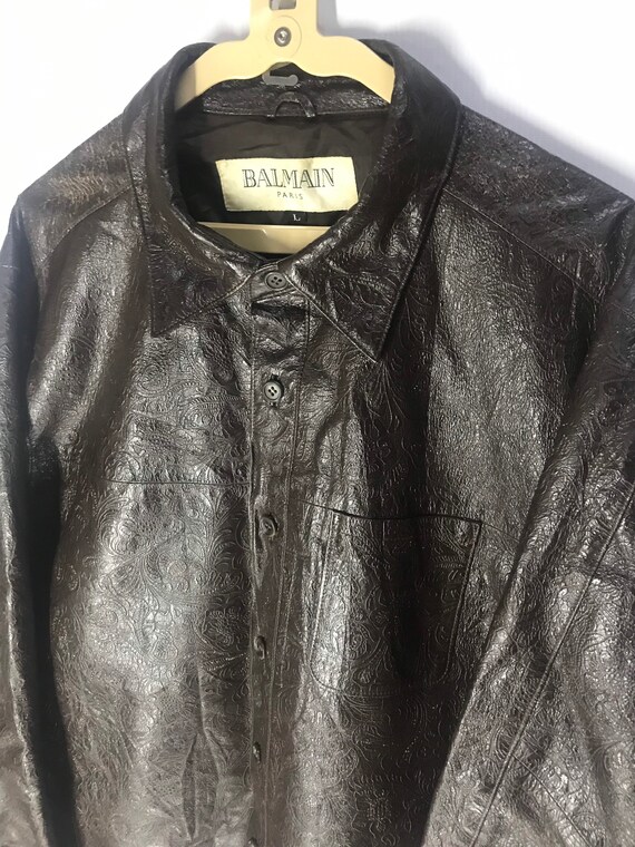 Vintage Balmain paris leather jacket - Gem