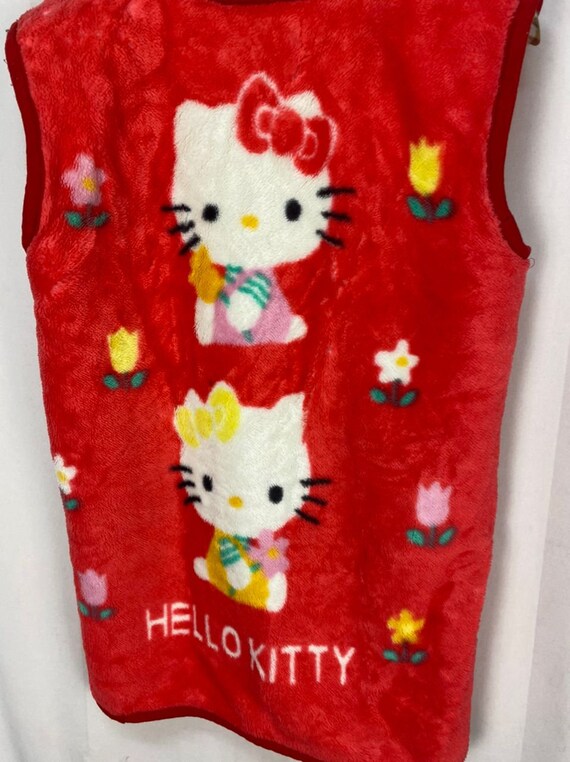 Vintage hello kitty fullprint fleece sleeveless/vest … - Gem