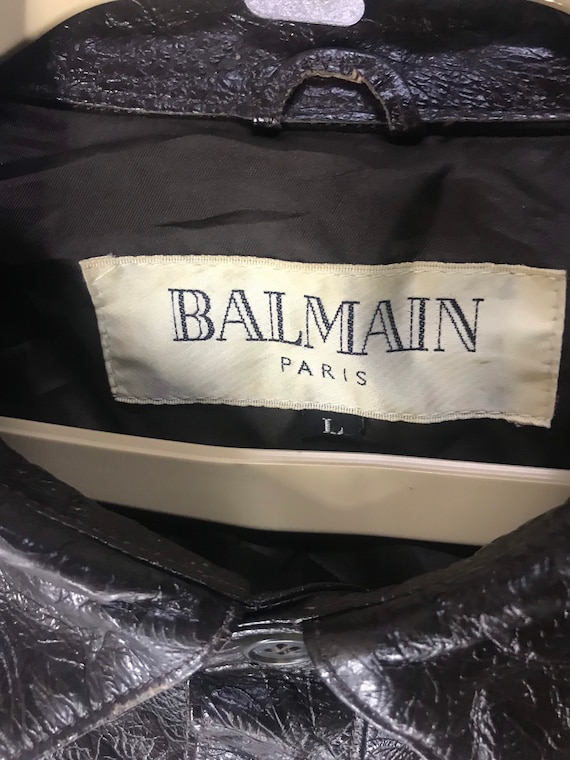Vintage Balmain paris leather jacket - Gem