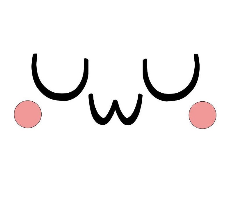 UwU Face Vinyl Sticker Occulus Quest 2 | Etsy