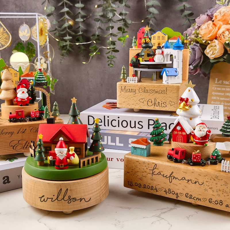 Christmas.train Music Box - Etsy