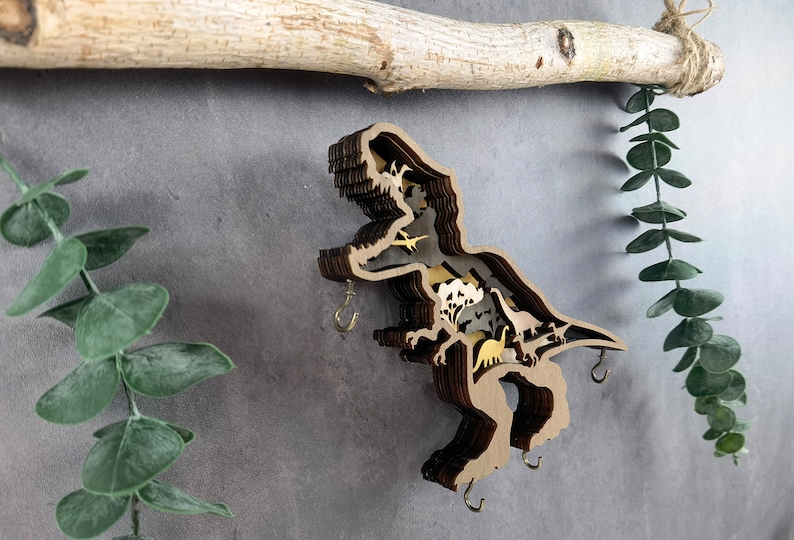 Wooden Animal Key Holder for Wallminimalist Key - Etsy