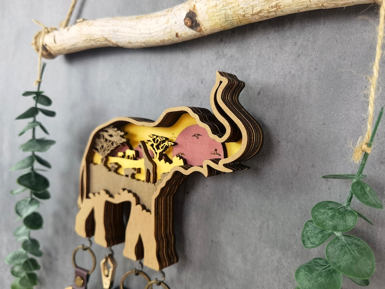Wooden Animal Key Holder for Wallminimalist Key - Etsy