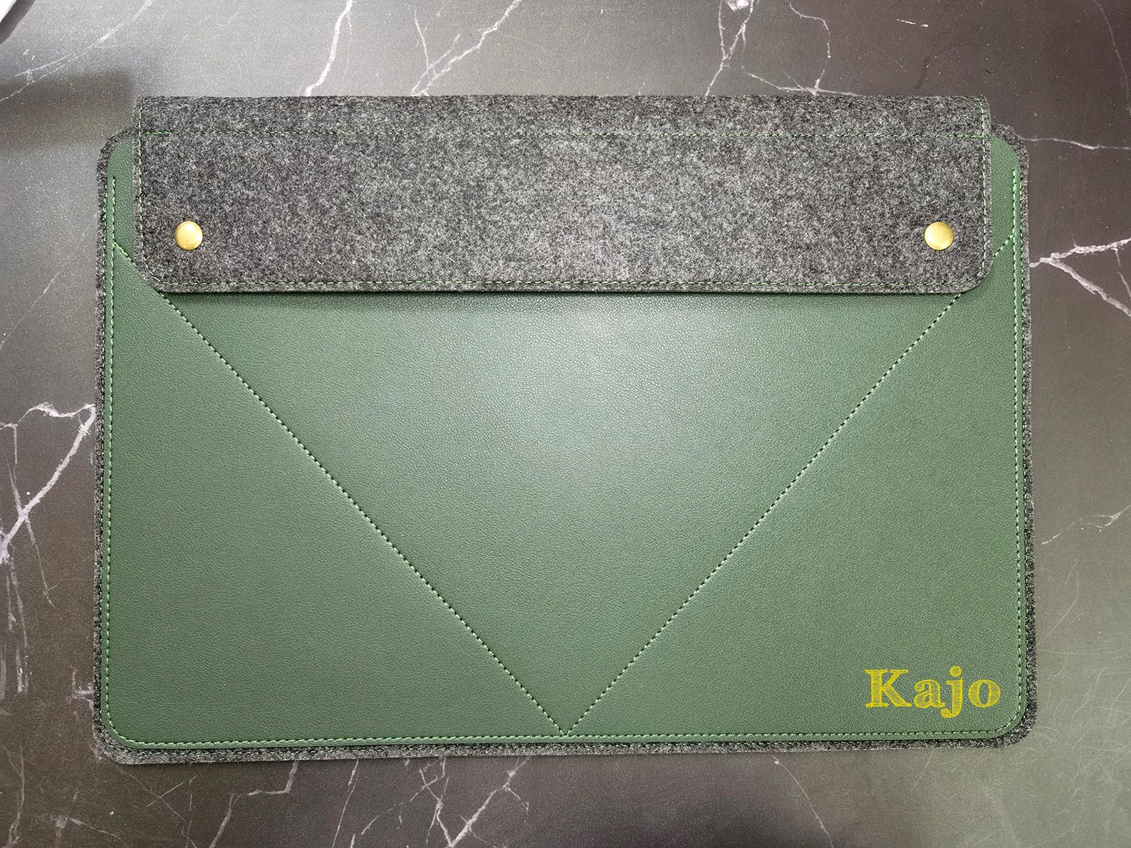 Personalized Felt Laptop Case PU Leather Sleeve Compatible - Etsy