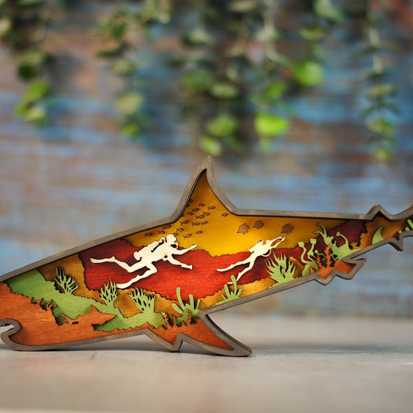 Wooden Shark - Etsy
