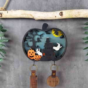 Wooden Animal Key Holder for Wall,minimalist Key Organizer,bear Moose ...