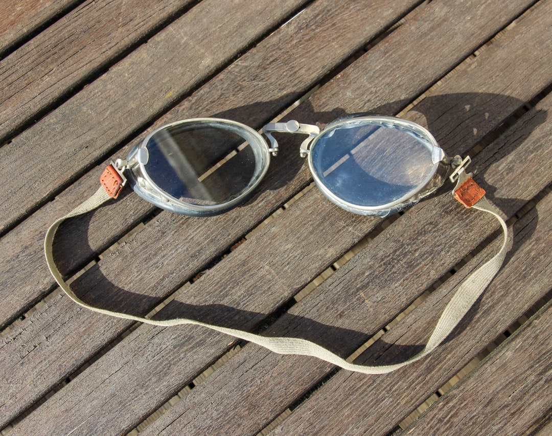 Vintage French SNCF Steam Locomotive Train Driver Goggles / - Etsy