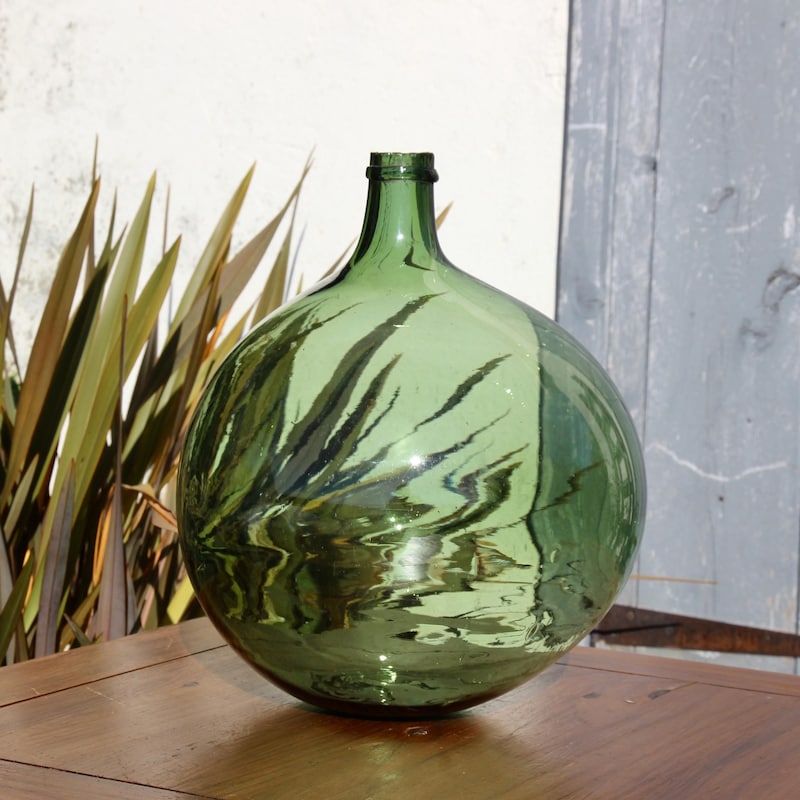 Green Demijohn - Etsy