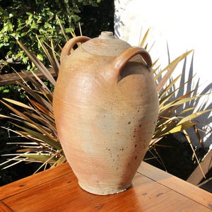 Antique French Extra Large 7.9kg Heavy Handthrown Stoneware Vinegar Jar ...
