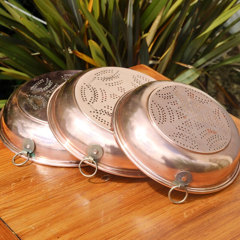 Copper Colander - Etsy