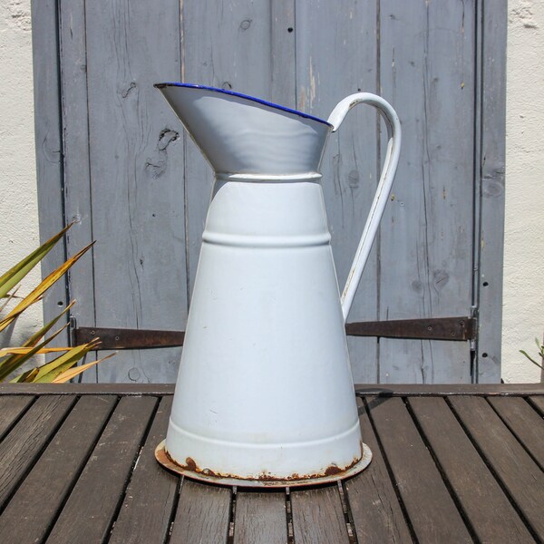 Enamel Pitcher - Etsy