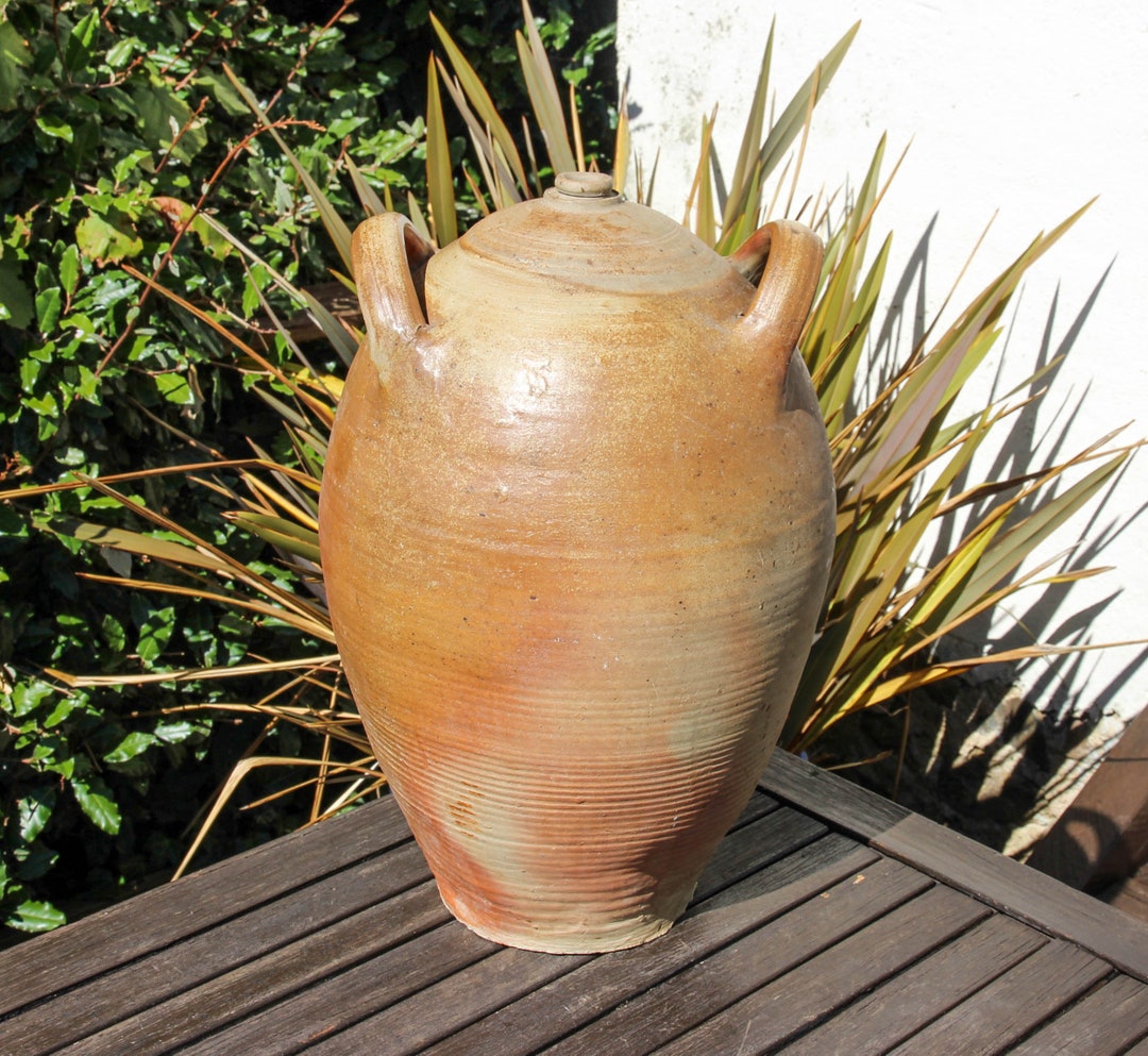 Antique French Extra Large 7.9kg Heavy Handthrown Stoneware - Etsy Antique French Extra Large 7.9kg Heavy Handthrown Stoneware - Etsy