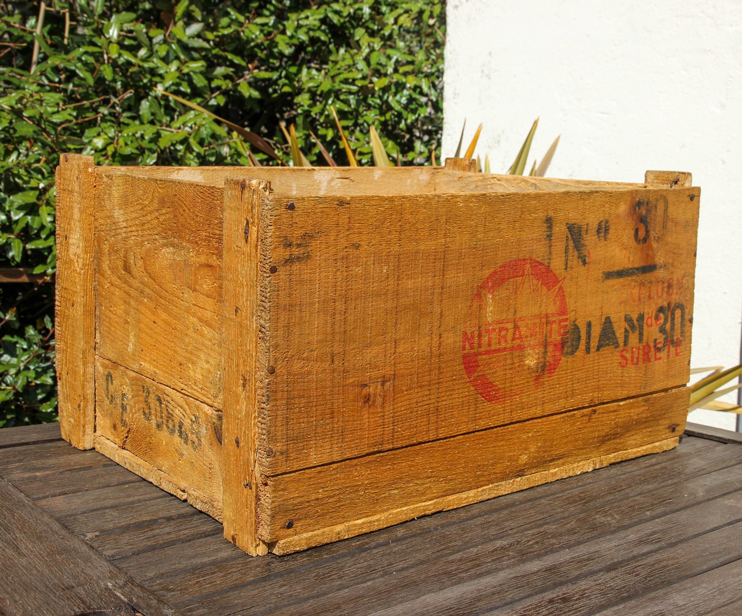 Vintage French Large Nitramite Explosives Wooden Crate / 1950s - Etsy