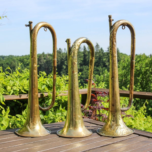 Brass Bugle Horns - Etsy
