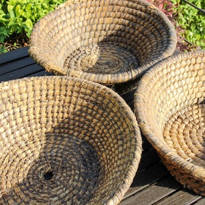 Set of 3 Antique French Large Baker's Bread Baskets / Early 1900s Rye ...