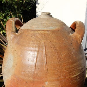 Antique French Extra Large 7.9kg Heavy Handthrown Stoneware Vinegar Jar ...