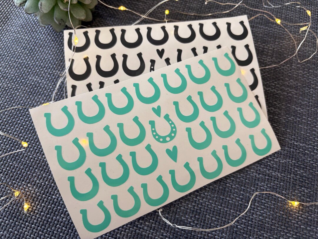 Horseshoe Sticker Horses Horse Girl Horse Love Luck 27 Pieces - Etsy