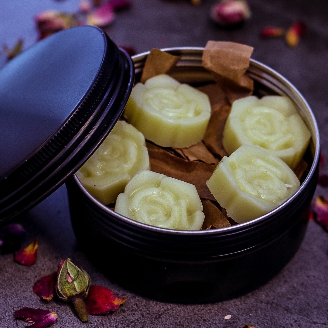 Lotion Bar Fairy Tale Rose Solid Organic Body Butter Beeswax Cocoa ...